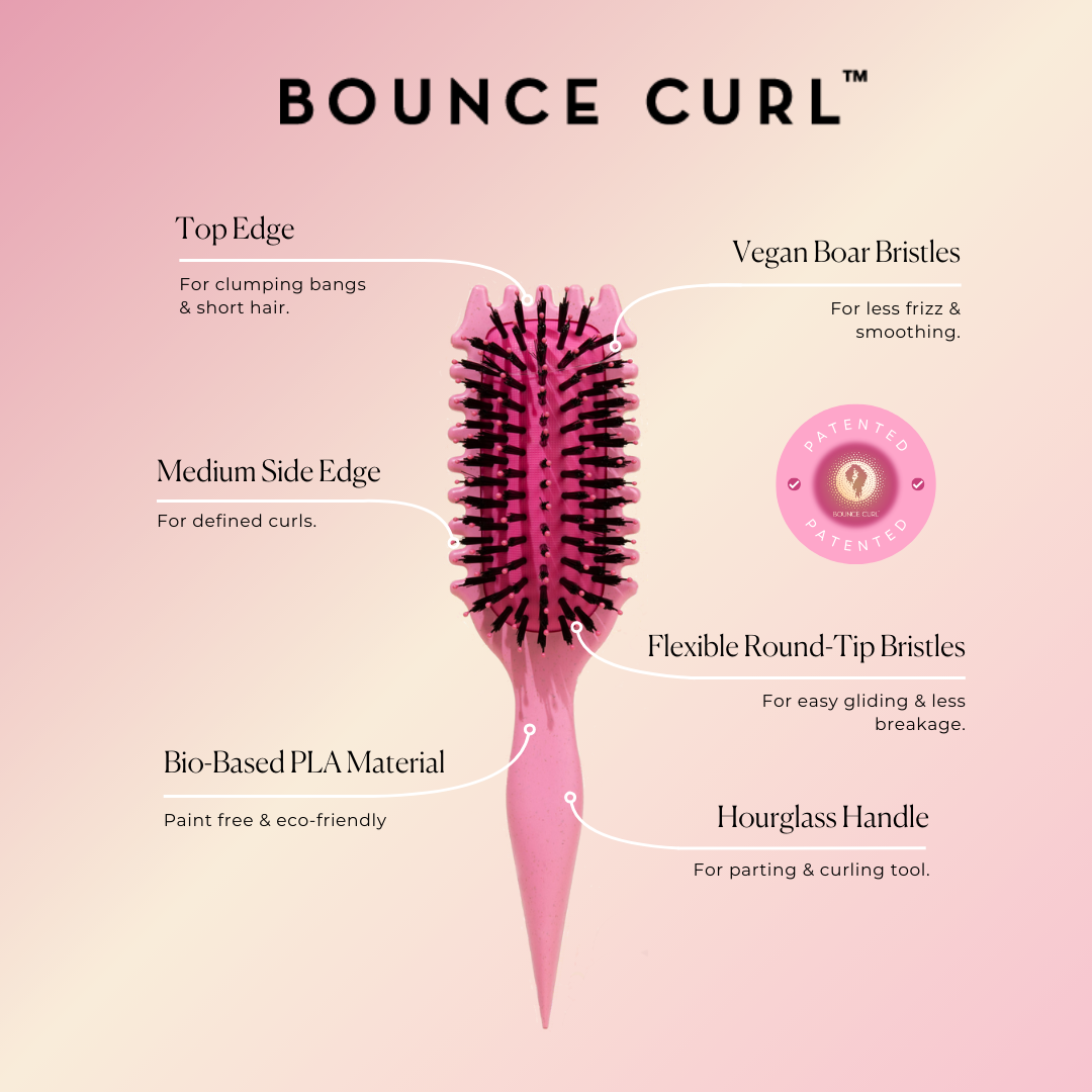 Bounce Curl Define EdgeLift Brush (pink) – Curlcandy